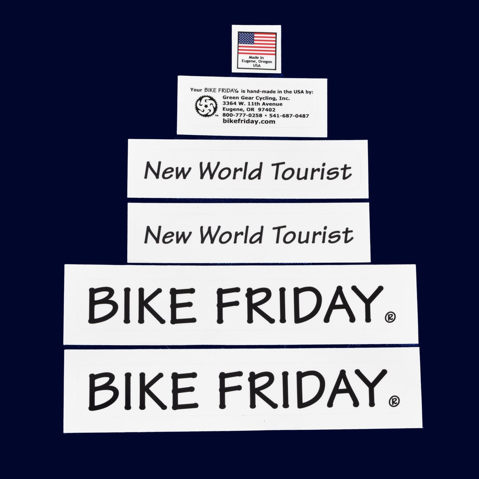 Bike Friday | Online Store | Bike Friday Decal Set | Buy Online